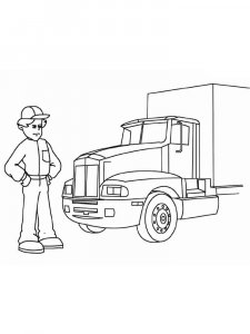 Driver coloring pages