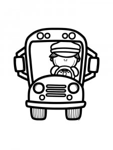 Driver coloring pages