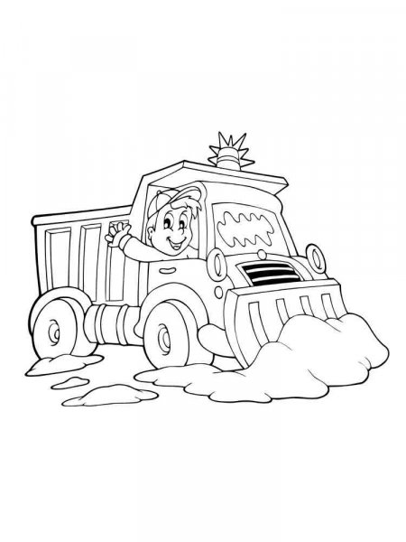 Driver coloring pages