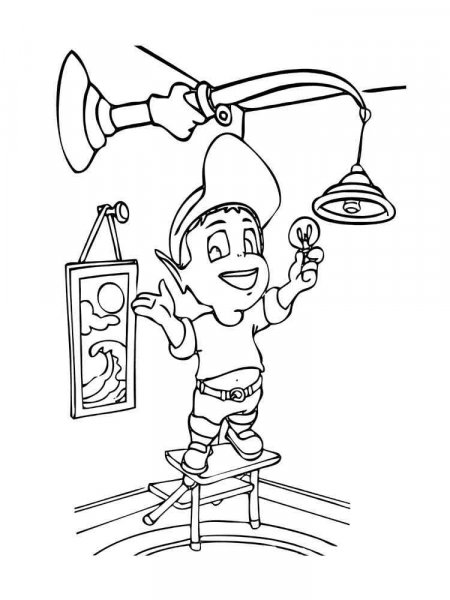 Electrician coloring pages