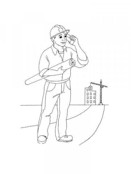 Engineer coloring pages