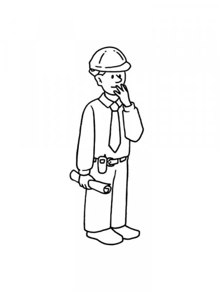 Engineer coloring pages