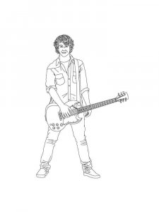 Guitar Player coloring pages
