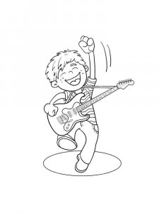 Guitar Player coloring pages