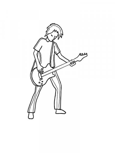 Guitar Player coloring pages