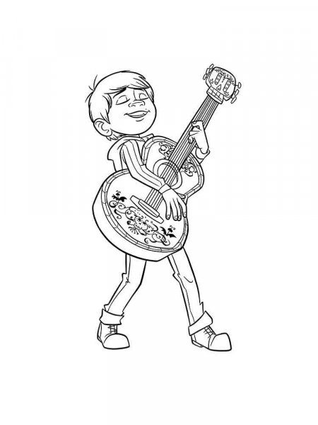 Guitar Player coloring pages