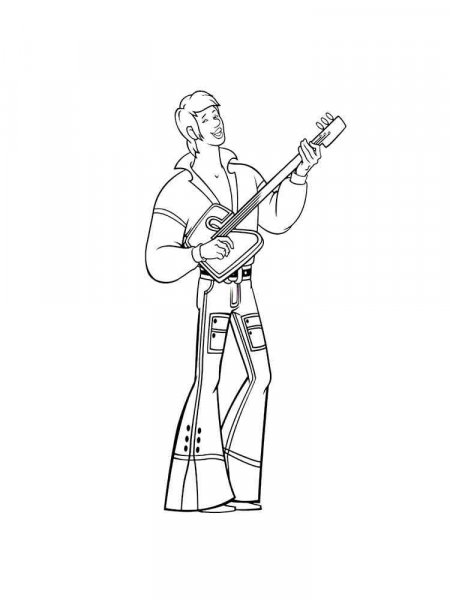 Guitar Player coloring pages