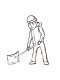 Janitor coloring pages