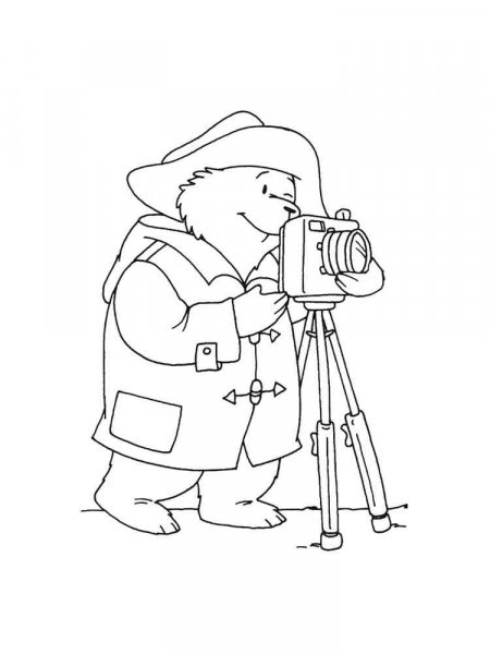 Photographer coloring pages