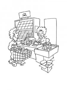 Seller coloring pages