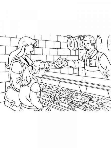 Seller coloring pages