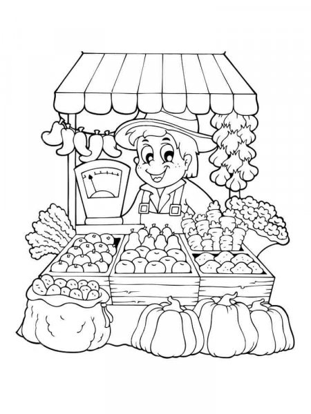 Seller coloring pages