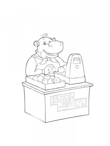 Seller coloring pages