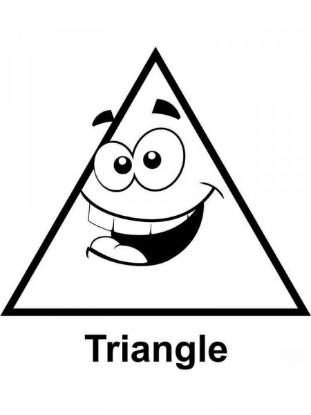 Triangles coloring pages