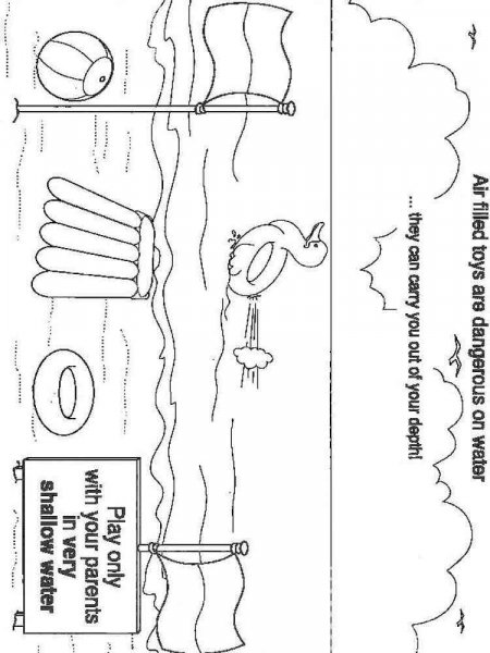 Water Safety coloring pages