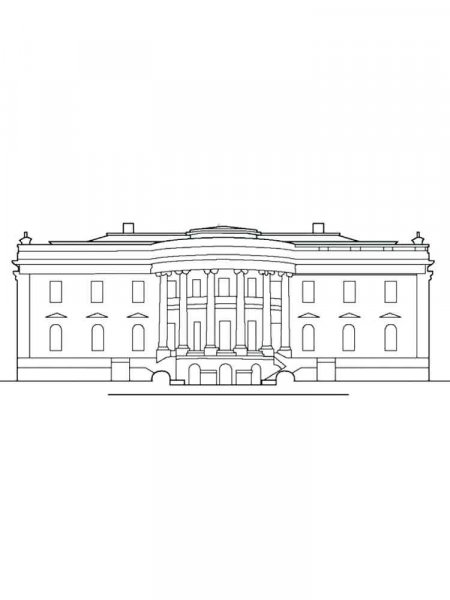 White House coloring pages