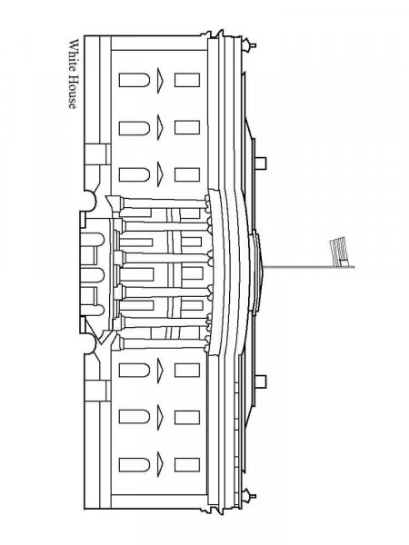 White House coloring pages