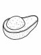 Avocado coloring pages