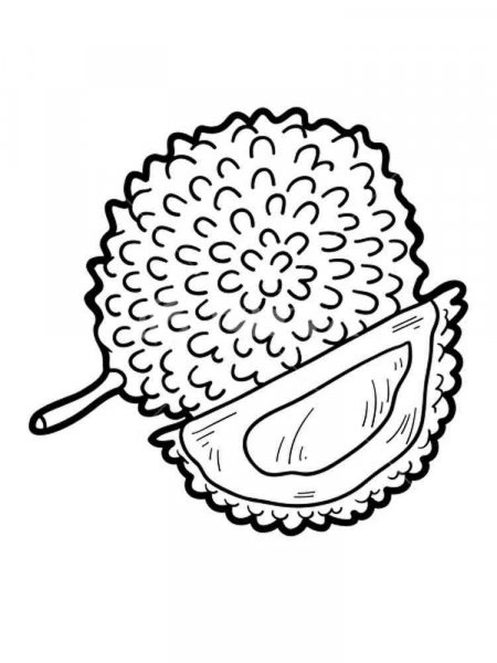 Durian coloring pages