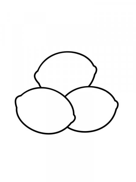 Lemon coloring pages