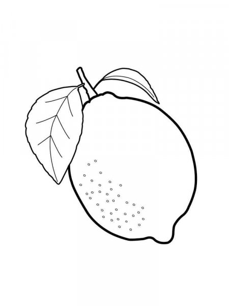 Lemon coloring pages