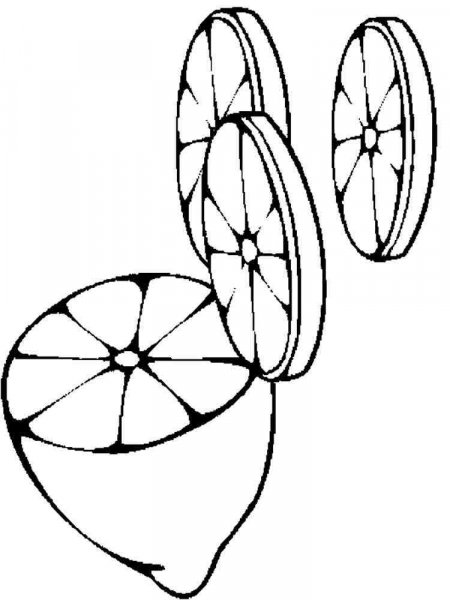 Lemon coloring pages
