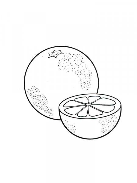 Orange coloring pages