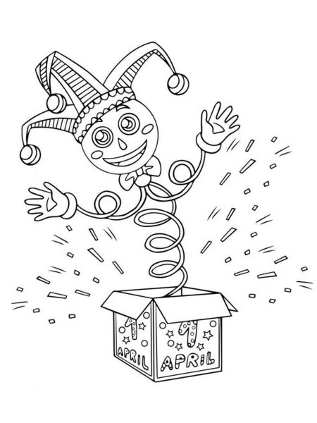 April Fool’s Day coloring page - Free printable