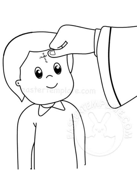 Ash Wednesday coloring page - Free printable