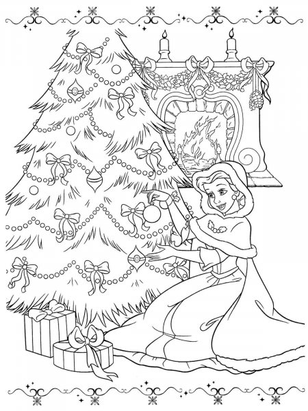 Christmas Cartoon coloring pages