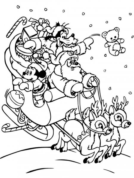 Christmas Cartoon coloring pages