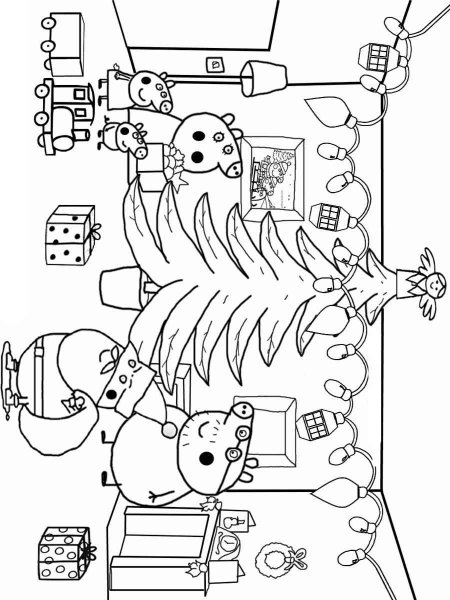 Christmas Cartoon coloring pages