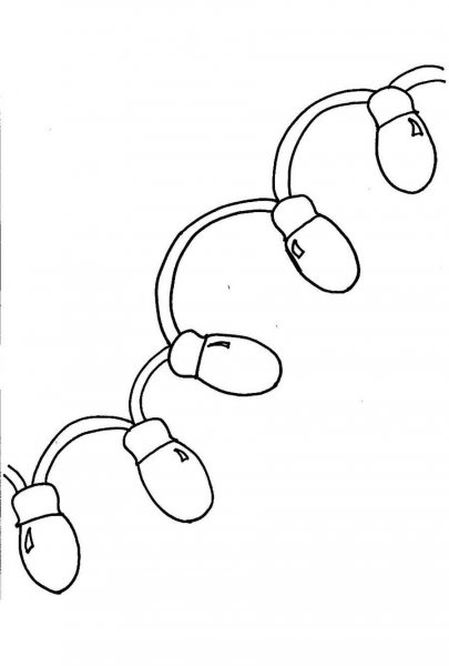 Christmas Garland coloring pages
