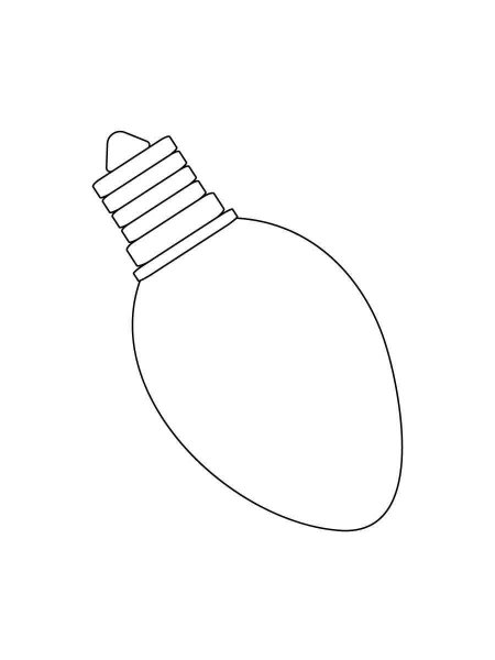 Christmas Lights coloring page - Free printable