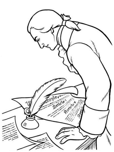 Constitution Day coloring page - Free printable