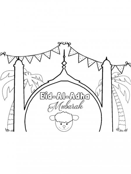 Eid al-Adha coloring page - Free printable