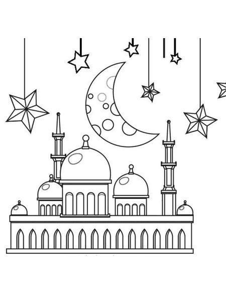 Eid al-Fitr coloring page - Free printable