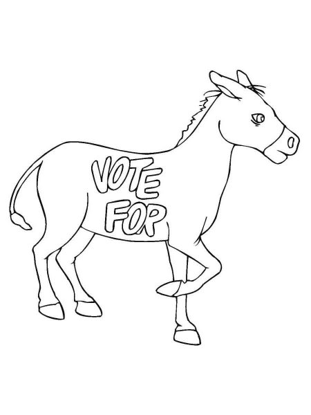 Election Day coloring page - Free printable