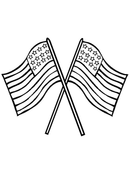 Flag Day coloring page - Free printable