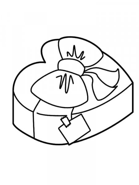 Gift coloring page - Free printable