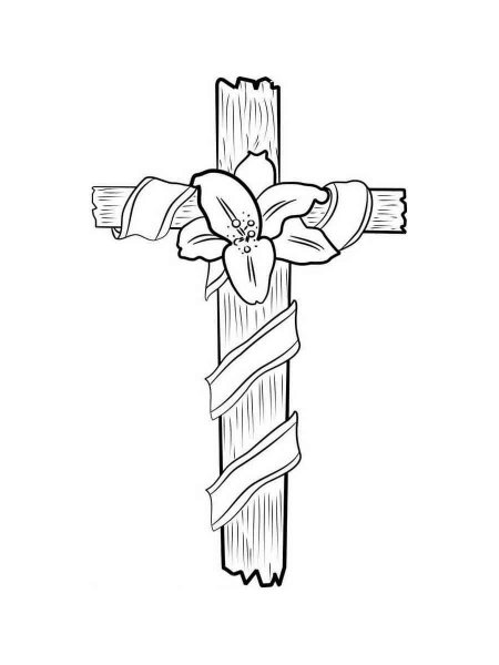 Good Friday coloring page - Free printable