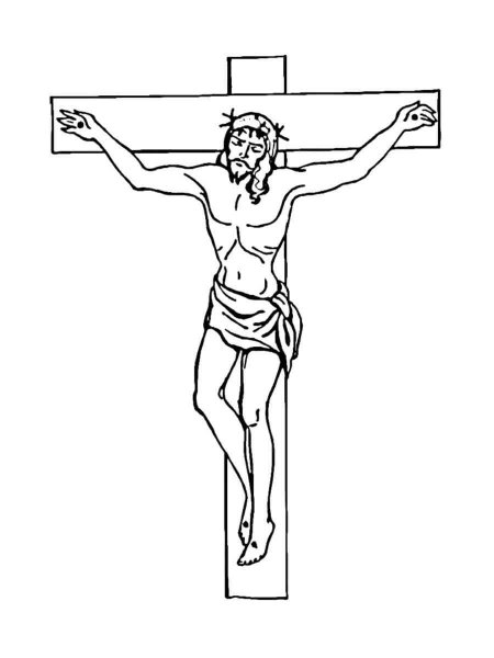 Good Friday coloring page - Free printable