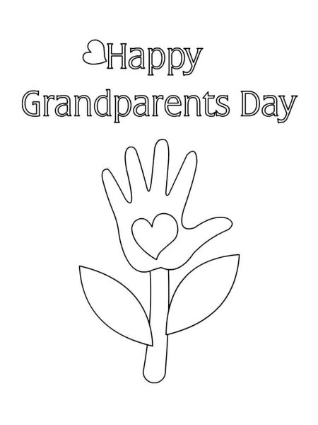 Grandparents’ Day coloring page - Free printable