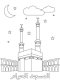 Hajj and Umrah coloring page - Free printable