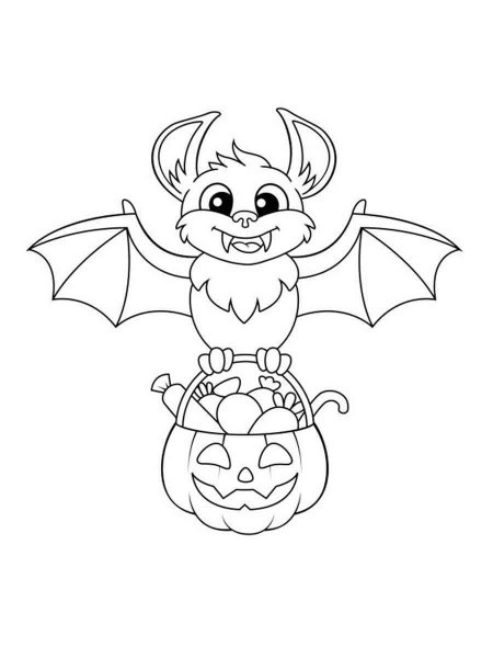 Cute Halloween coloring page - Free printable