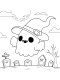 Cute Halloween coloring page - Free printable