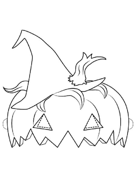 Halloween Mask coloring page - Free printable