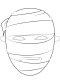 Halloween Mask coloring page - Free printable