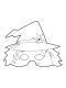Halloween Mask coloring page - Free printable