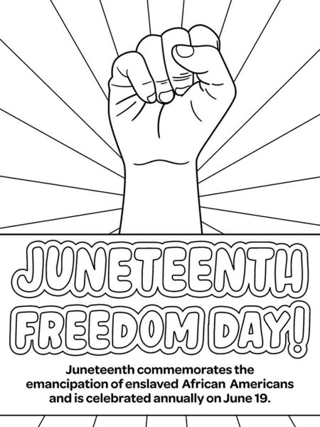 Juneteenth coloring page - Free printable